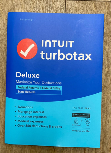 TurboTax 2023 Deluxe Federal and State Tax Software for sale online | eBay