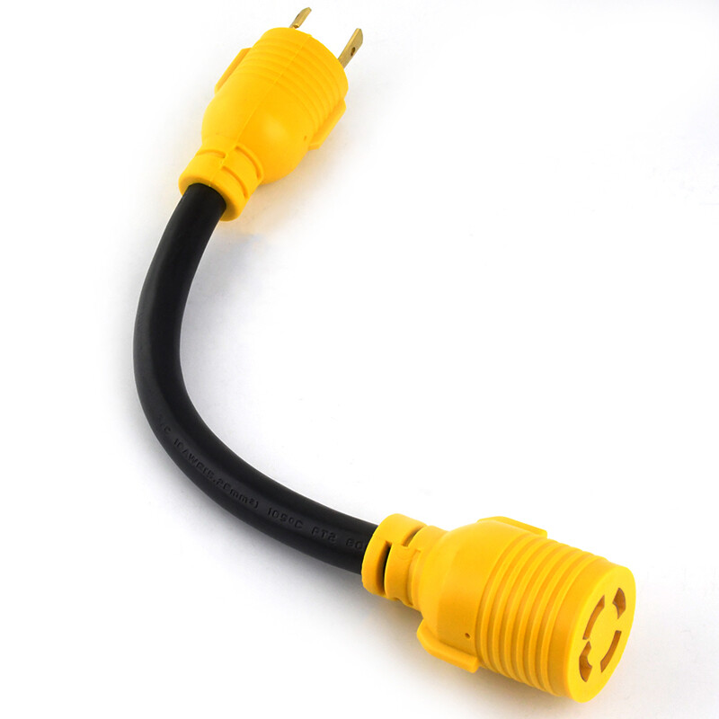 1X RV Generator Adapter Cord 30 Amp Twist Lock 3 Prong to 4 Prong ...