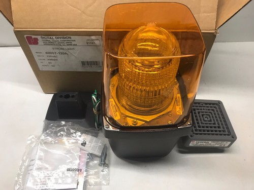 NEW OLD STOCK IN FACTORY BOX! FEDERAL SIGNAL AMBER STROBE ALARM KIT ...