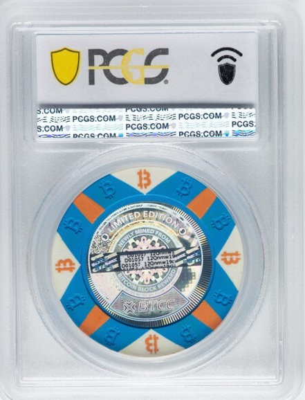 2016 FULLY FUNDED BIT COIN BTCC POKER CHIP (.01 BTC) PCGS MS-69 | eBay