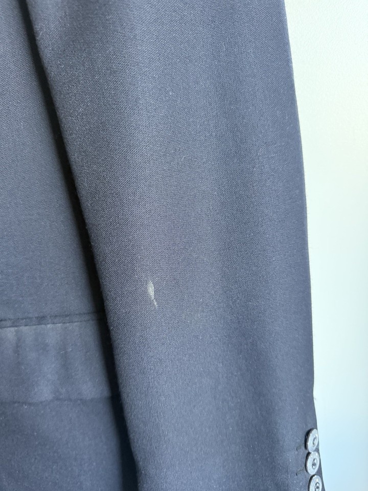 Fletcher Jones Men’s Vintage Navy Fully Lined Wool Blazer Suit Jacket ...