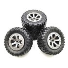 4 Pack 73.8mm Rubber Wheel Tire Rim For WPL B16 B36 B-14 C14 1/16 RC ...