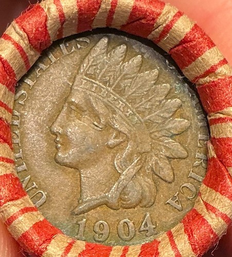unsearched old cents roll vintage coins 50 pennies penny collection set ...