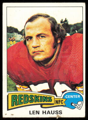 1975 Topps #134 Len Hauss Washington Redskins | eBay