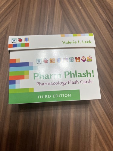 Pharm Phlash! : Pharmacology Flash Cards by Valerie I. Leek (2017 ...
