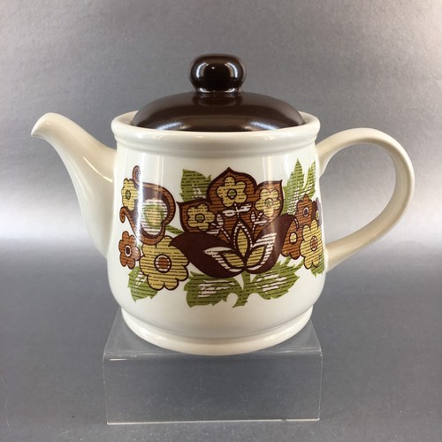 MidCentury Sadler Vintage Stoneware Pottery Floral Tea Pot Teapot ...