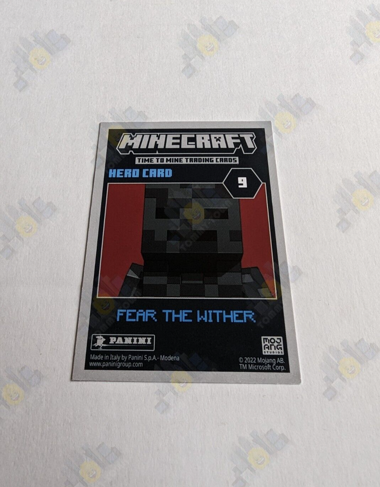 Panini Minecraft Time to Mine Trading Card GOLD FOIL Parallel 09 Fear ...