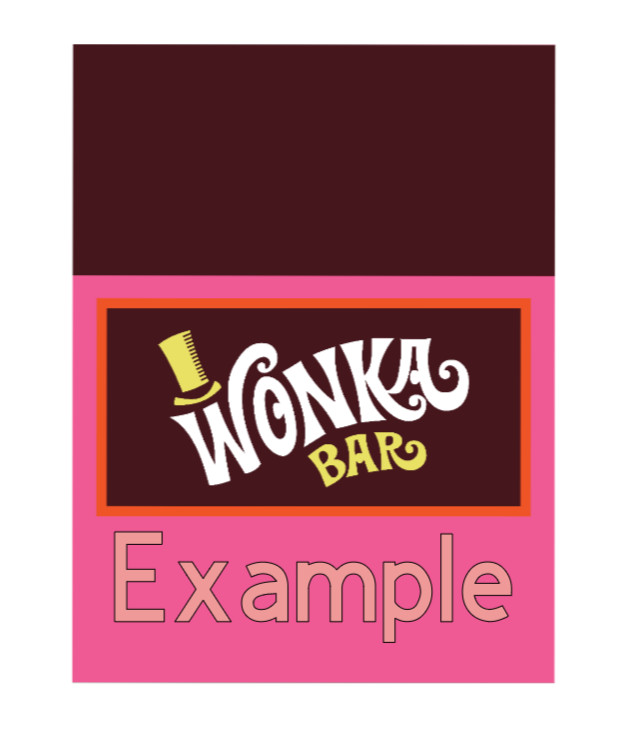 Willy Wonka Chocolate Bar Wrapper Template