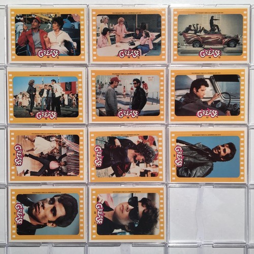 Grease Movie Series 2 Stickers Vintage Card Set 11 Sticker Cards Topps ...