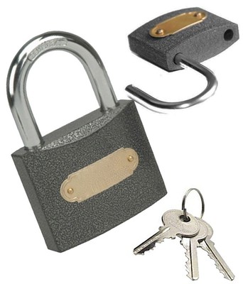 63mm EXTRA STRONG PADLOCK Cast Iron Hardened Steel Shackle High ...