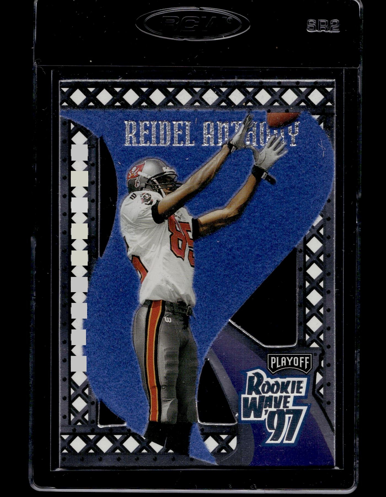 1997 Playoff Contenders Rookie Wave Pennants Blue Felt #16 Reidel ...