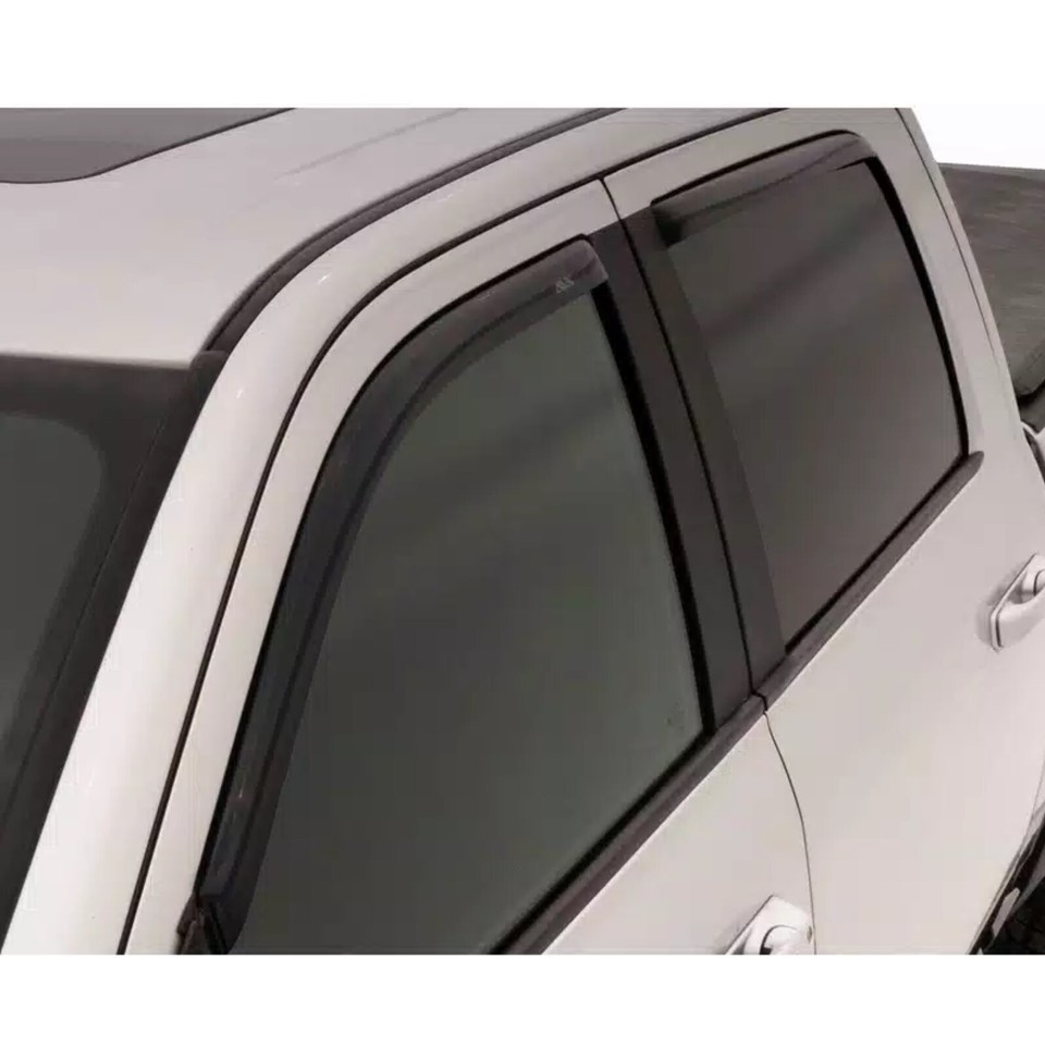 AVS Front & Rear In-Channel Smoke Acrylic Window Ventvisors for Honda ...