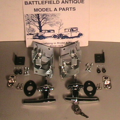 1928-1929 Ford Model A Coupe Tudor Outside Door Handle and Latch Set ...