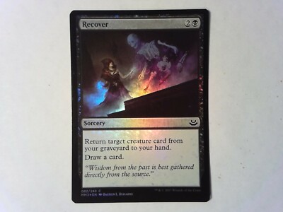 Foil Recover Modern Masters 2017 - Magic the Gathering Mtg - Black | eBay