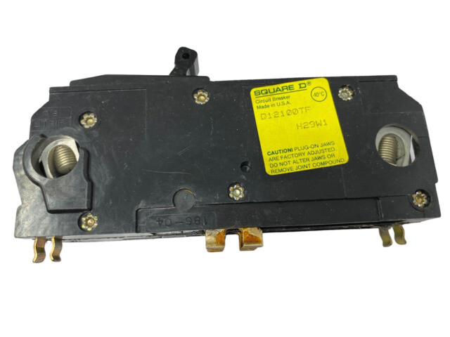 Square D Q12100TF 100 Amp 2 Pole Type Circuit Breaker - Black for sale ...