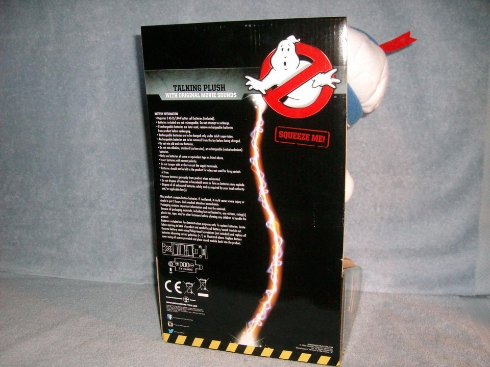 Angry Face Stay Puft Classic Ghostbusters 12" Talking Plush 2016 ...