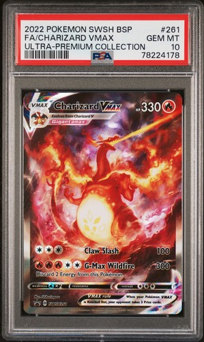 2022 Pokemon Charizard Vmax Fa #261 Ultra-Premium Collection PSA 10 | eBay