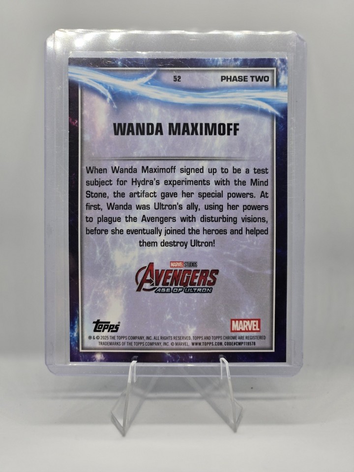 2025 Topps Marvel Studios Sapphire Wanda Maximoff Scarlet Witch Green ...