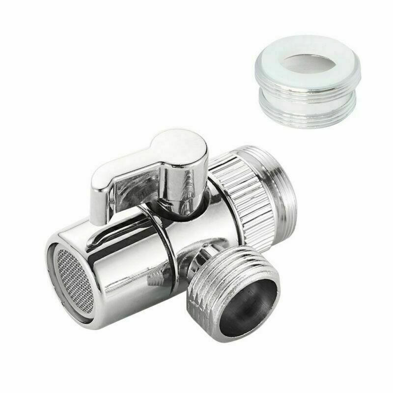 Head Faucet Adapter Diverter Valve Water Tap Connector Kitchen Sink ...