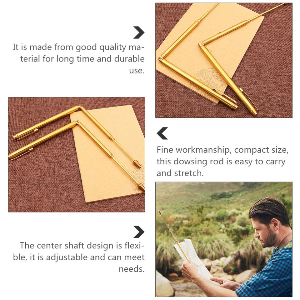 Water Dowsing Rods Adjustable Dowsing Rods Treasure Detect Divining ...