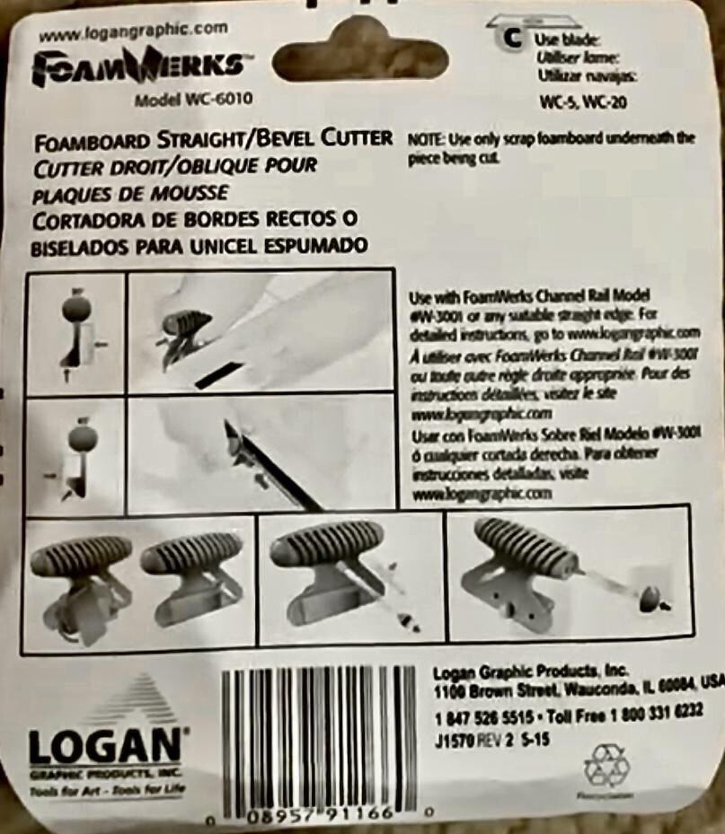 Styrofoam Cutter FoamWerks WC-6010 Straight/Bevel Cutter Eva Foam
