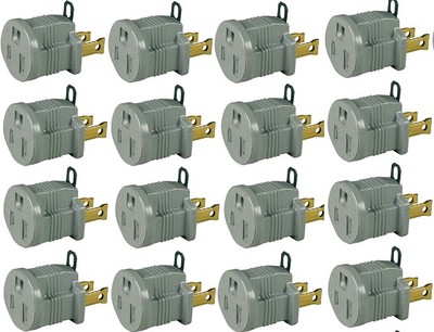 16 pack Pass & Seymour 210GCC75 1875W Gray Electric Polarized Grounding ...