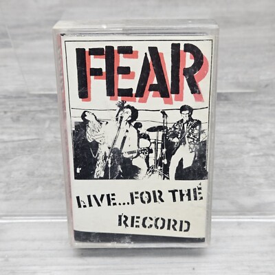 FEAR - Live ...For The Record - Cassette Tape 1991 - Restless - LA PUNK ...