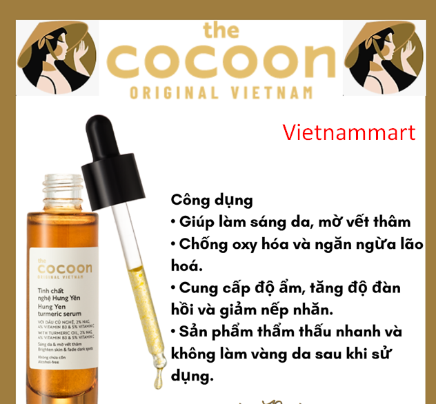 2x Tinh chat nghe Cocoon Turmeric serum – reduce wrinkles & Fade dark ...
