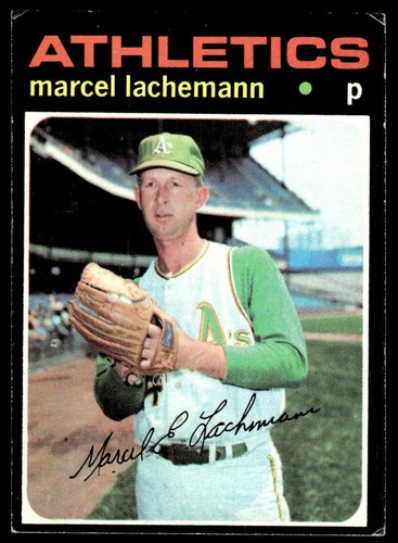 1971 Topps #84 Marcel Lachemann BASEBALL Oakland Athletics | eBay