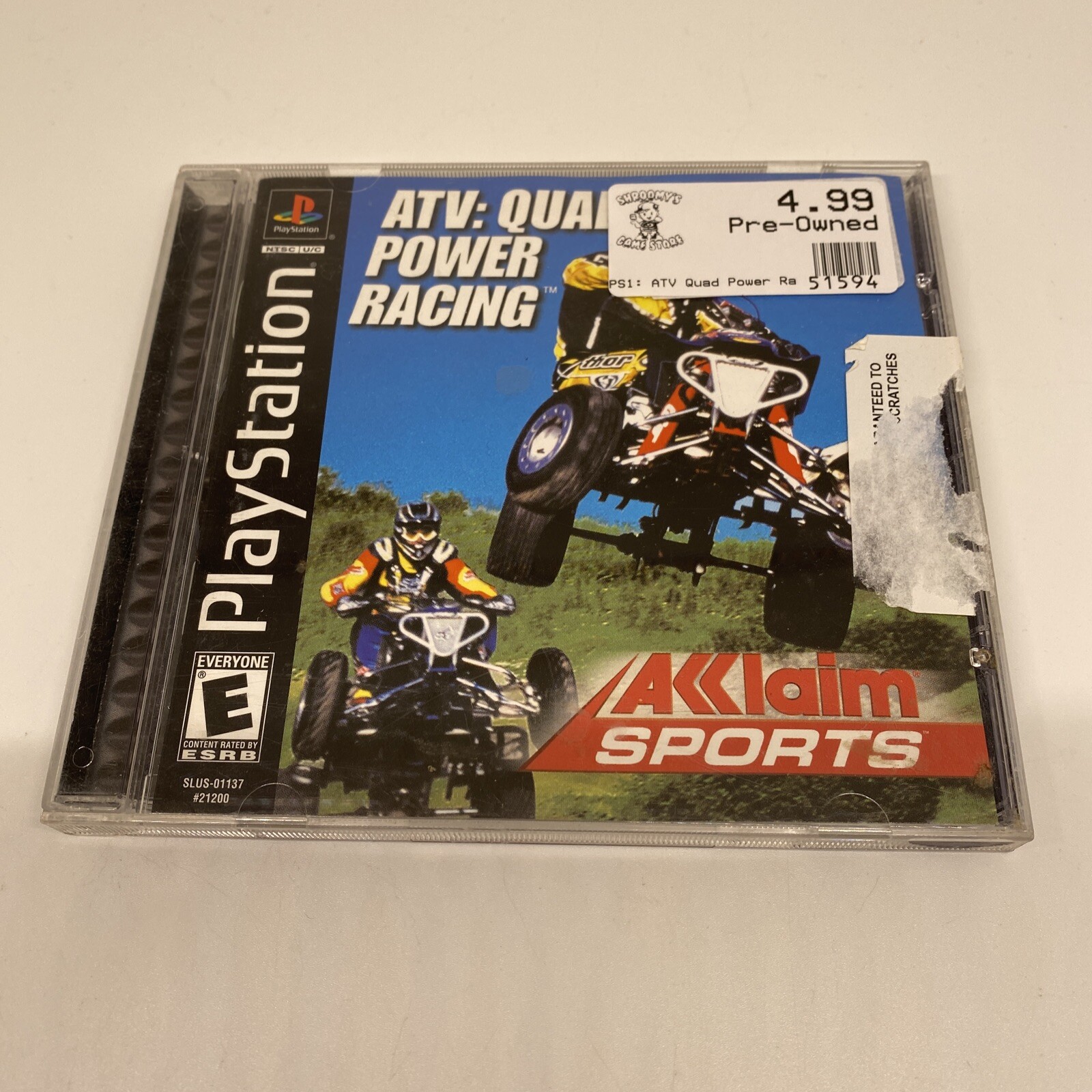 ATV: Quad Power Racing (Sony PlayStation 1, 2000) Tested And Working ...