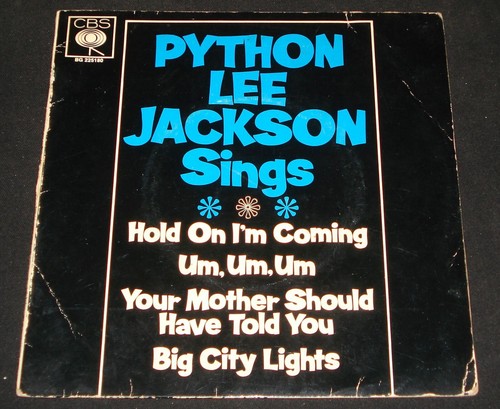 PYTHON LEE JACKSON SINGS - CBS 1967 EP SLEEVE ONLY | eBay