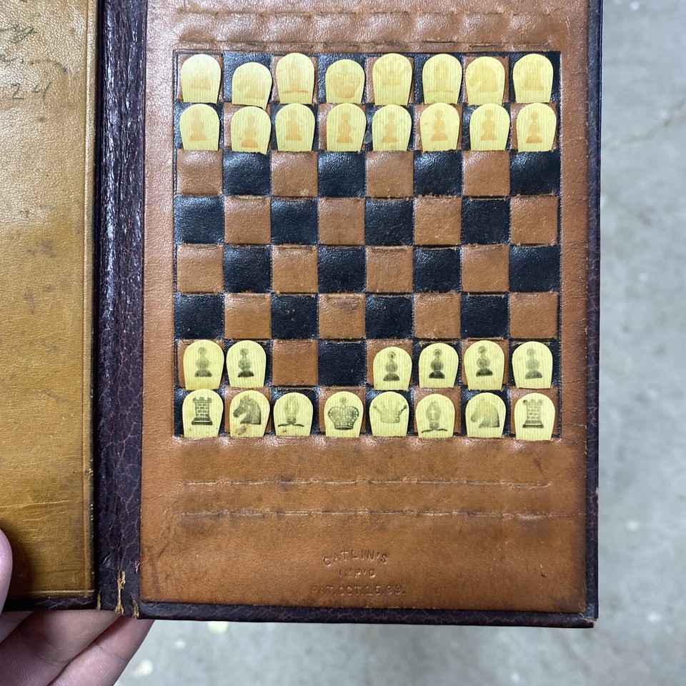 1924 Catlin's Travel Pocket Chess Wallet. | eBay