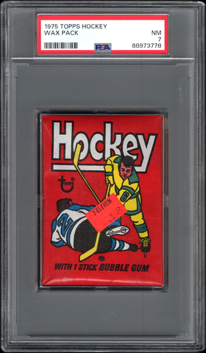 1975 Topps Hockey Factory Sealed Wax Pack PSA 7 NM NEAR MINT | eBay