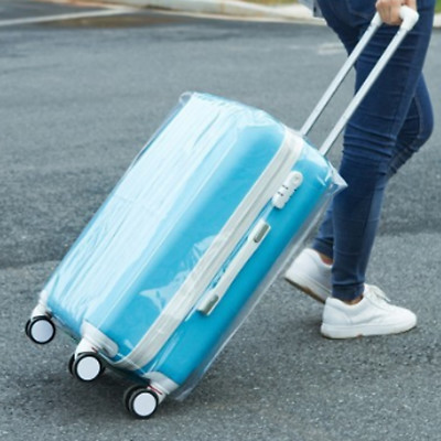 Plastic Travel Luggage Suitcase Cover Protector Scratch Dustproof Bag ...