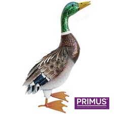 Primus Metal Mallard Duck Garden Ornament Patio Bird Sculpture Hand ...