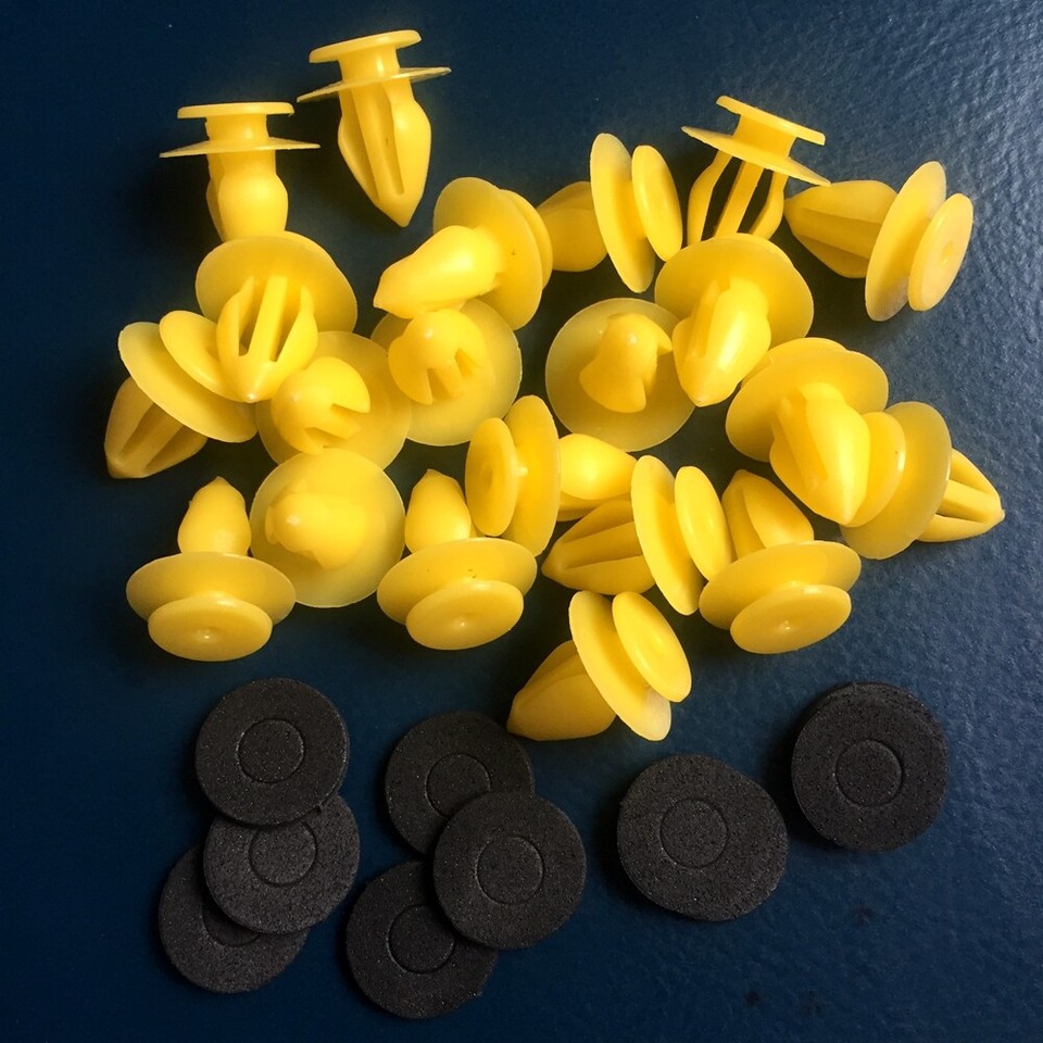 20 Moulding Clip Retainer For Land Rover DZM000070 A B Pillar Molding ...