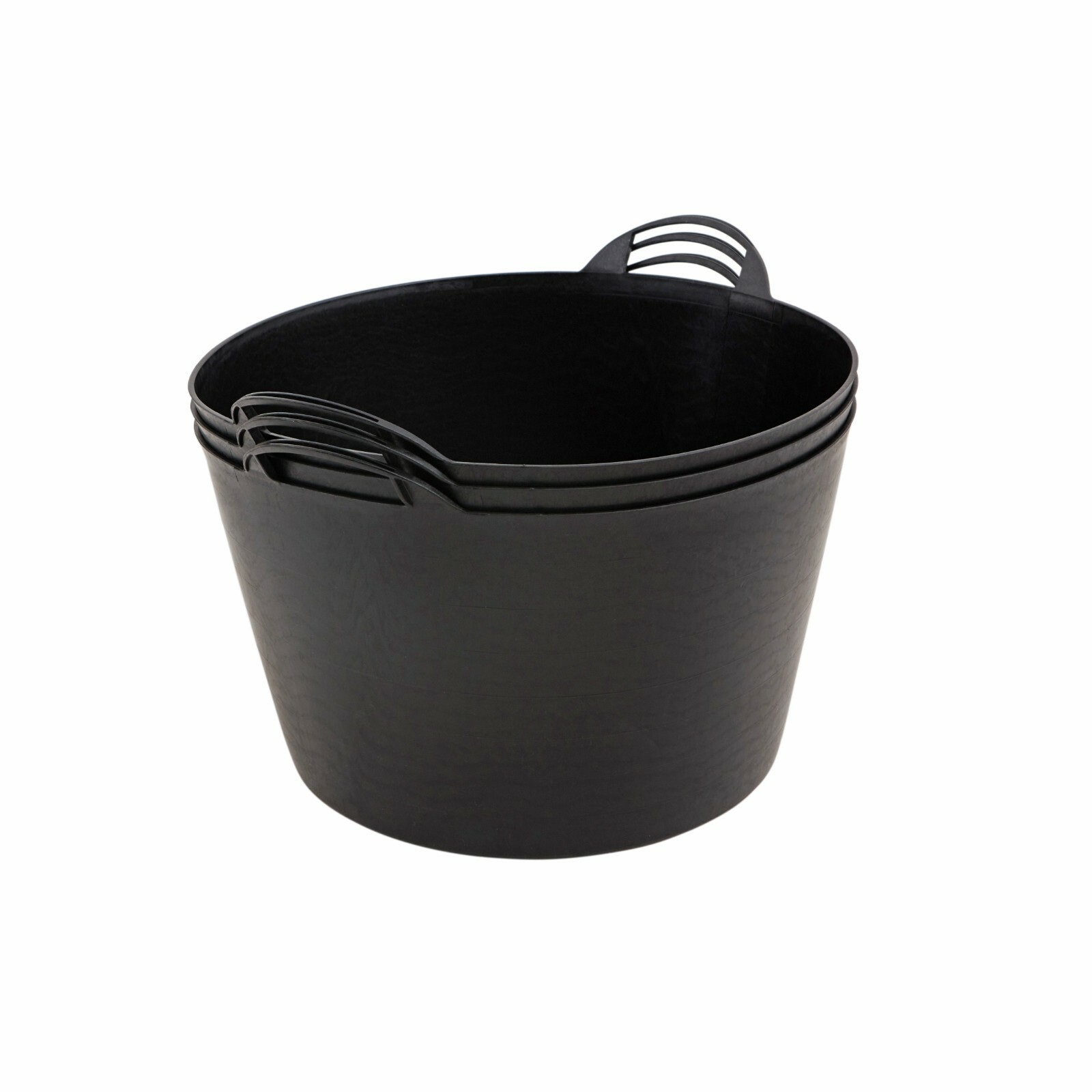 BiGDUG x5 26L Flexi Tub Packs Black Plastic Tubs 26 42 65 Litre Multi ...