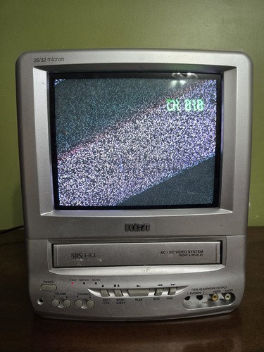 RCA 9" Color Gaming TV/VCR Combo VHS Retro CRT TV T09085 26/32 Micron ...
