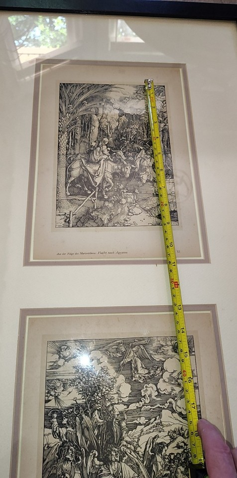 albrecht dürer Engraving Print Flight Into EGYPT Four Angels Holding ...