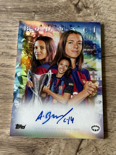 Topps© Aitana Bonmati Platinum Curated 2024 Aitana Bonmati On Card Auto ...
