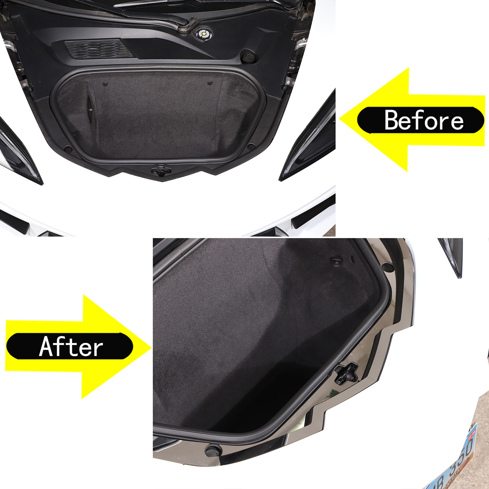 Frunk Trunk Front Nose Cap Panel for C8 Corvette 20-25 Polished ...