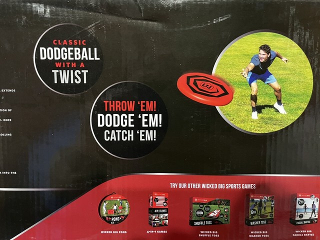 Wicked Big Sports Dodge Disc Classic Dodgeball With a Twist 5 Soft ...