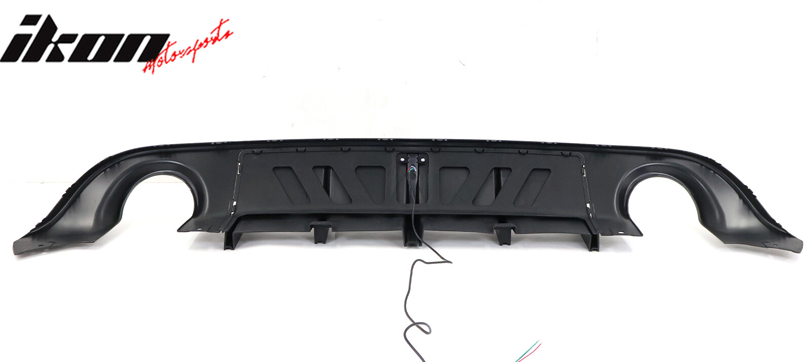 Fits 15-23 Dodge Charger IKON V3 Style Rear Diffuser w/ LED Light Matte ...
