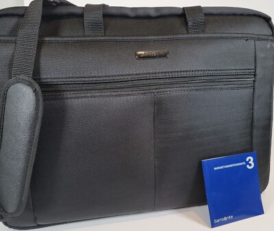 Samsonite Business Briefcase Laptop Bag Classic Black Portfolio Case ...