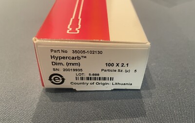 New in Box! Thermo HYPERCARB 3µm 2.1x 100mm Column PN 35003-102130 | eBay