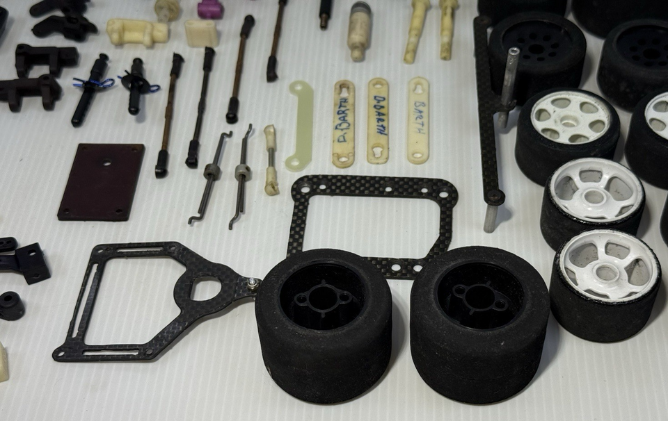 Vintage TEAM ASSOCIATED RC12L Parts LOT RARE Pan Racer Parts Carbon ...