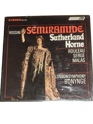 "SS" VINYL LP by SUTHERLAND / HORNE / BONYNGE - ROSSINI SEMIRAMIDE ...