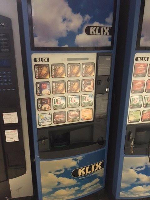16 Selection Klix Coffee Vending Machine with card / contactless system ...