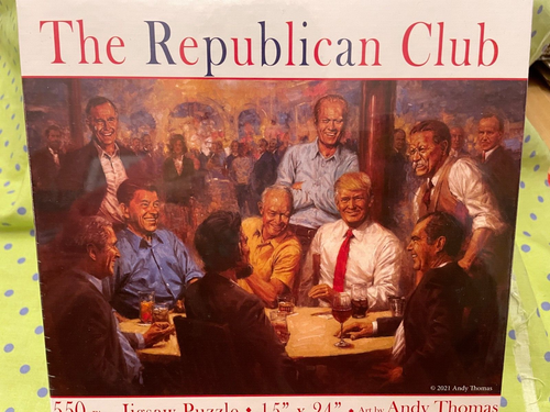 SunsOut The Republican Club By Andy Thomas 550 Piece Puzzle 15" X 24 ...