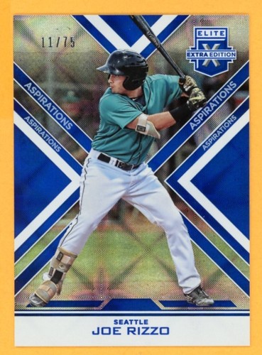 JOE RIZZO 2016 Elite Extra Edition Aspirations Blue Rookie RC SER #d ...